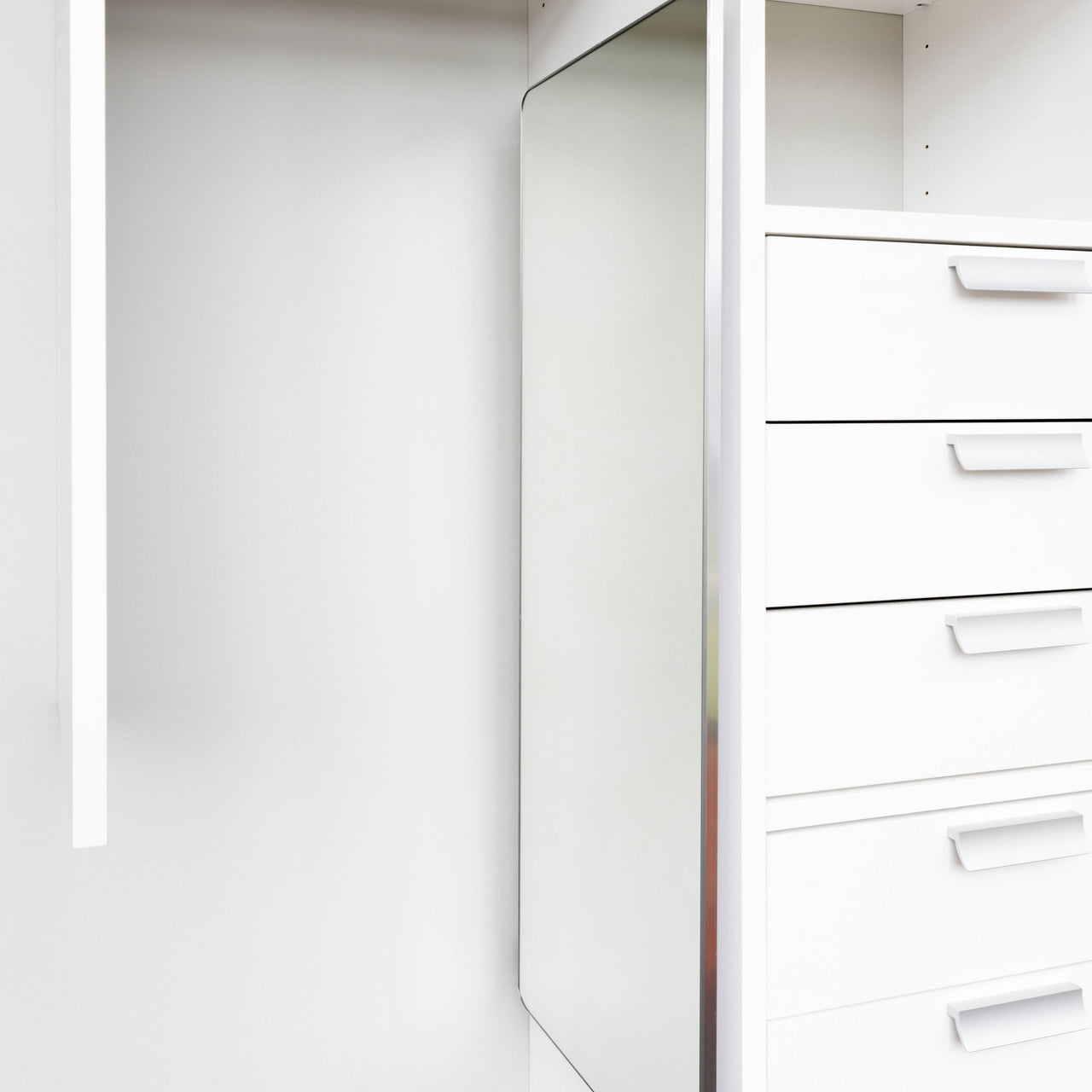 Pull Out Swivel Mirror - Simply Wardrobes